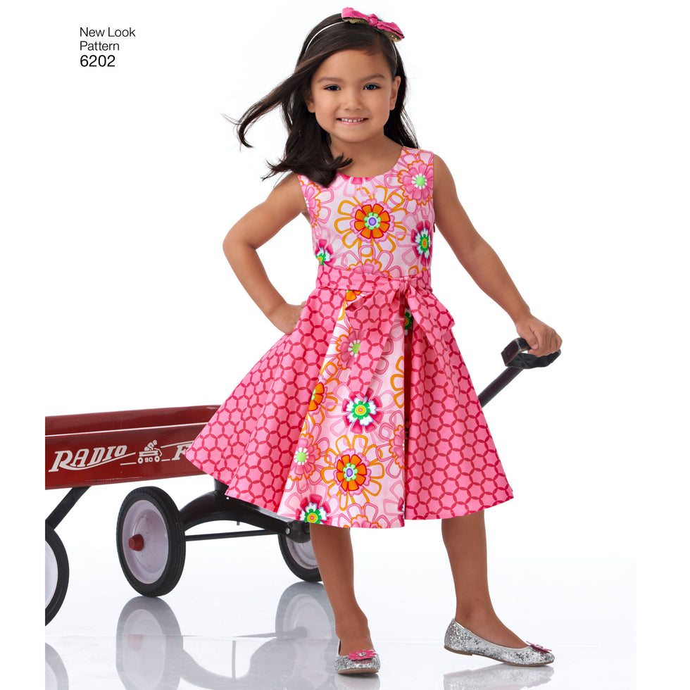 New Look Sewing Pattern 6202 - Child's Dress and Sash | Sewing Patterns ...
