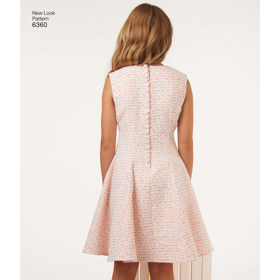 New Look Sewing Pattern 6360 - Girls' Sized for Tweens Dress | Sewing ...