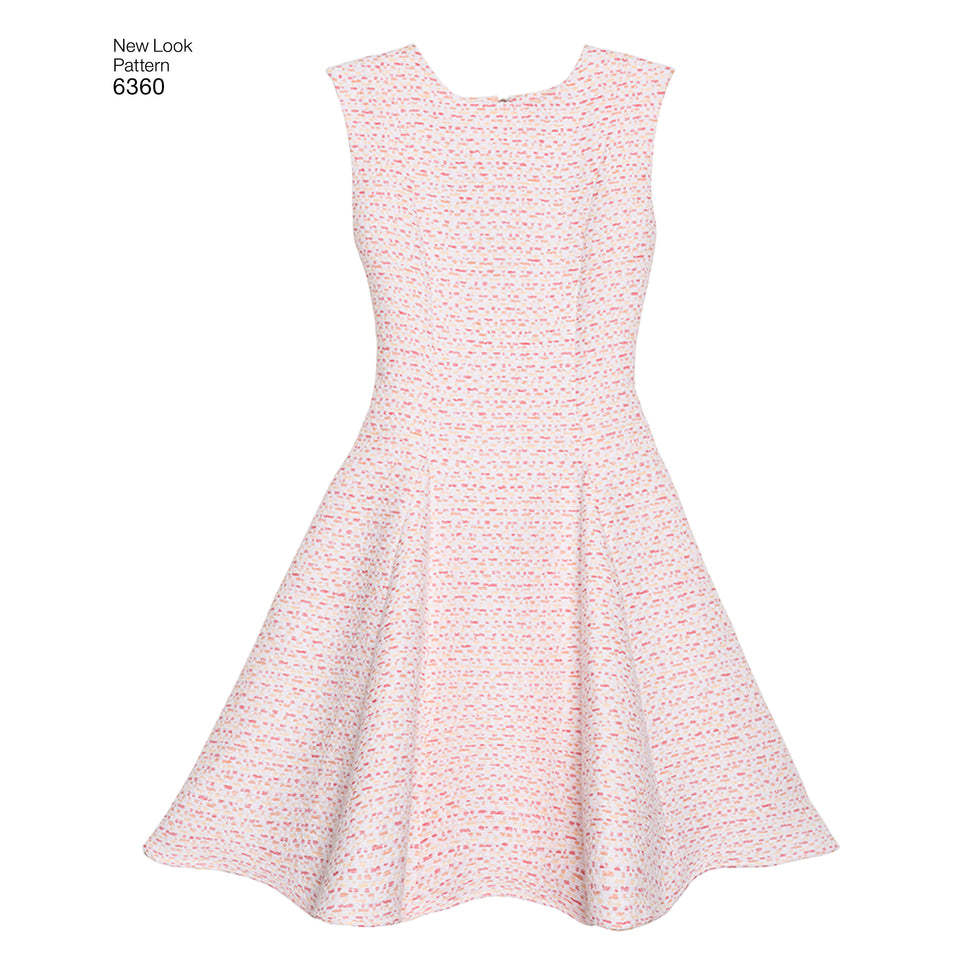 New Look Sewing Pattern 6360 - Girls' Sized for Tweens Dress | Sewing ...