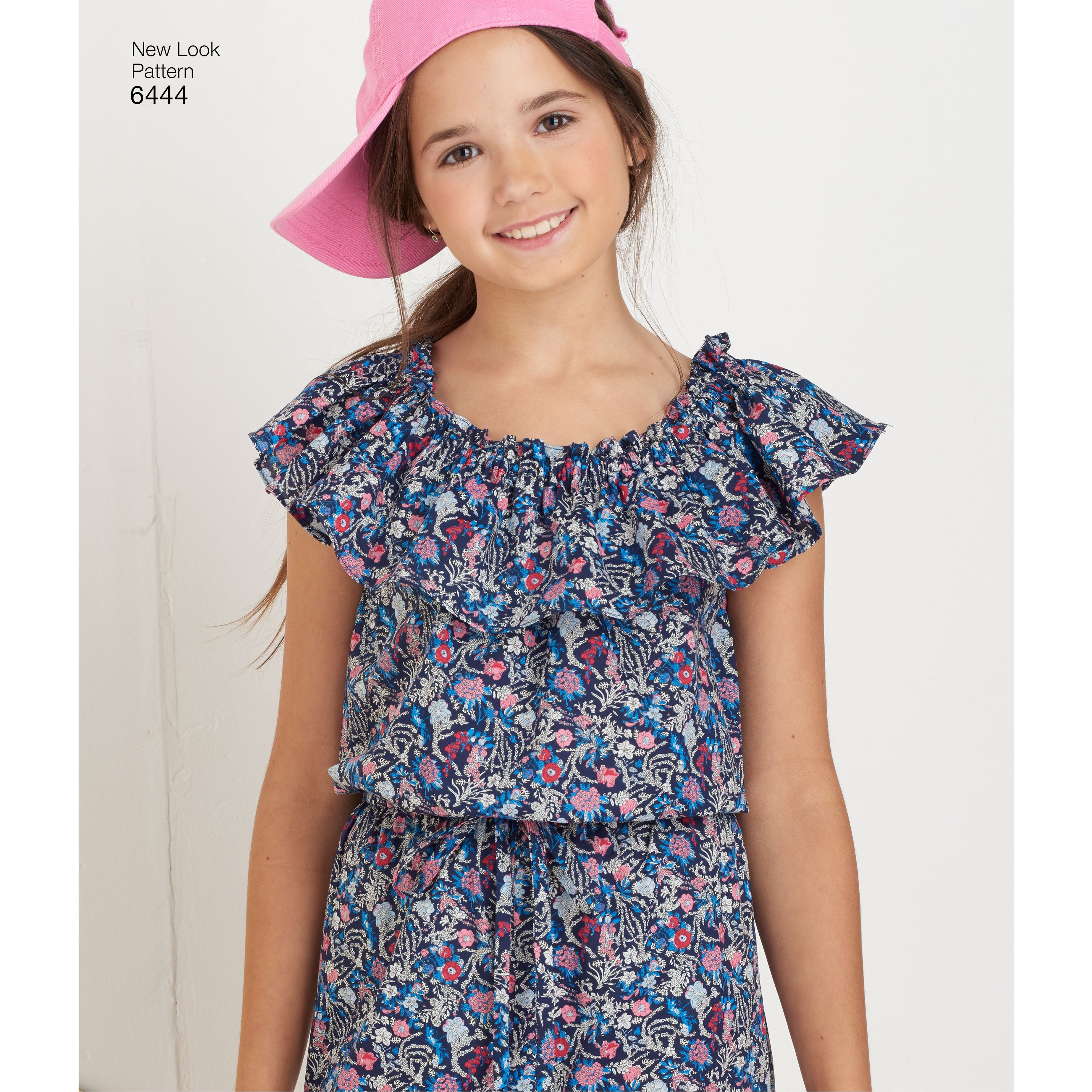 New Look Sewing Pattern 6444 - Girl's Dress and Jumpsuit in Two Length ...