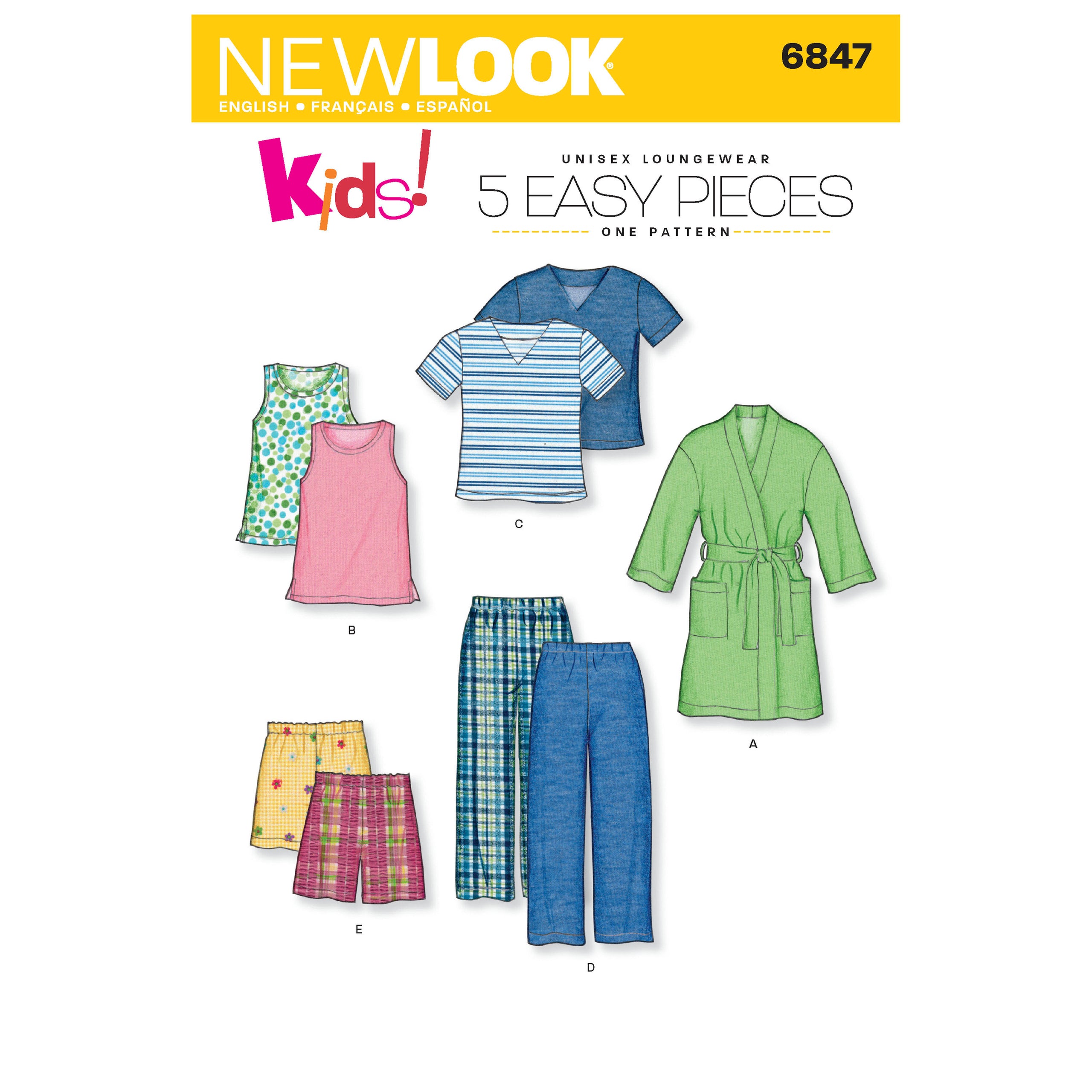 New Look Sewing Pattern 6847 - Child Sleepwear – My Sewing Box
