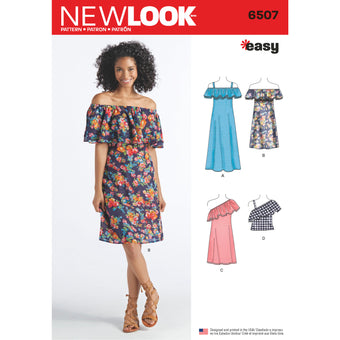 New Look Sewing Pattern 6507 - Women’s Dresses and Top – My Sewing Box