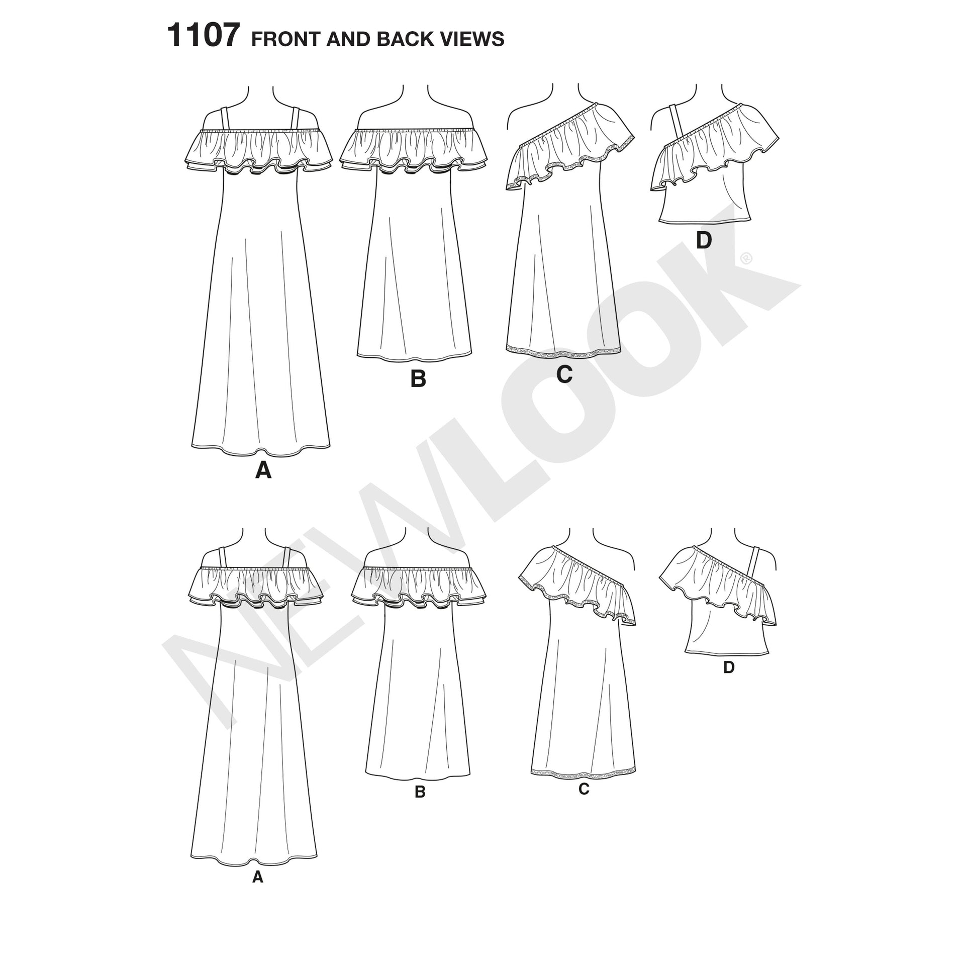 New Look Sewing Pattern 6507 - Women’s Dresses and Top – My Sewing Box