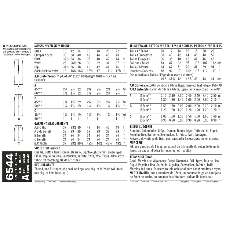New Look Sewing Pattern 6544 - Miss Skirt in Two Lengths – My Sewing Box