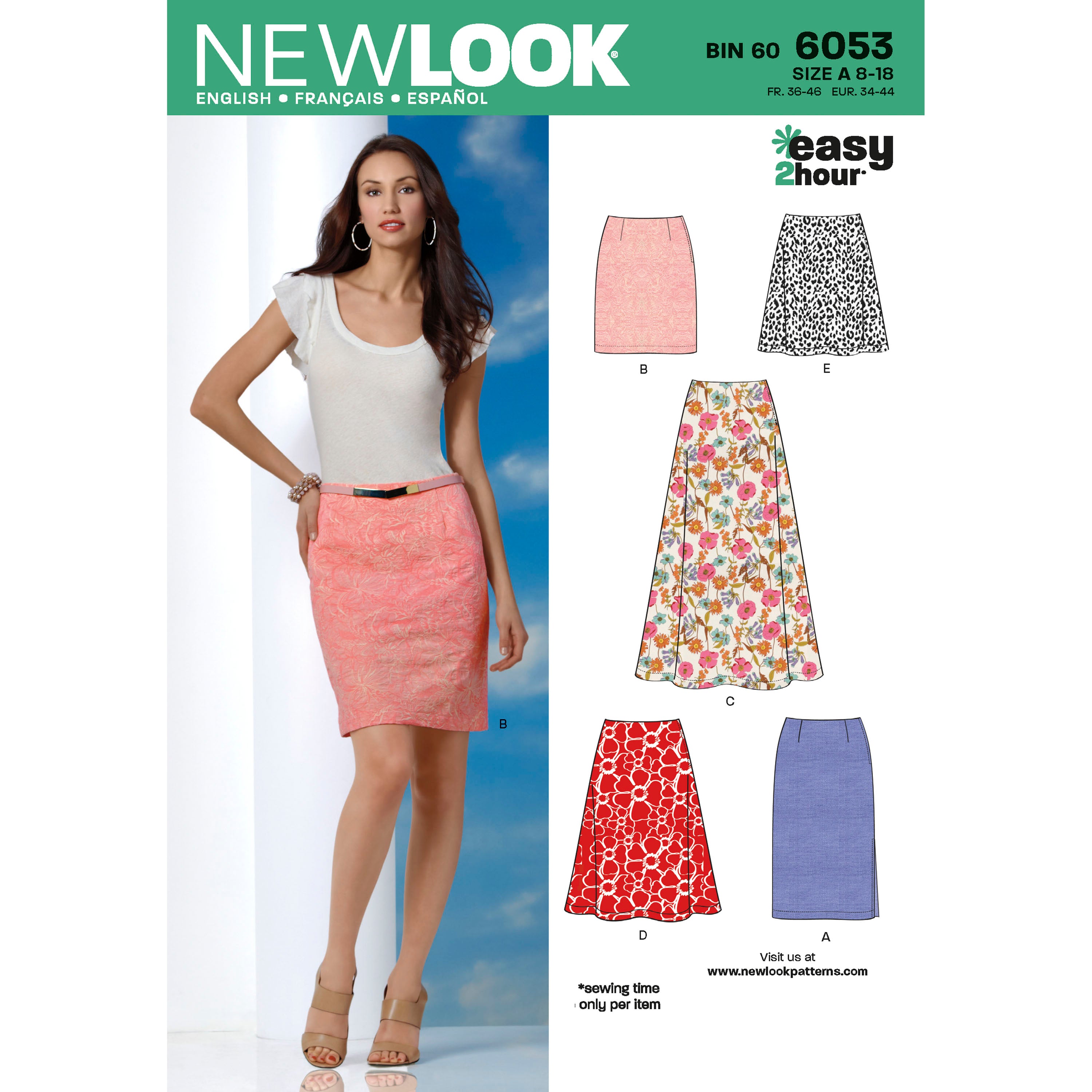 New Look Sewing Pattern 6053 - Misses' Skirts | Sewing Patterns – My ...