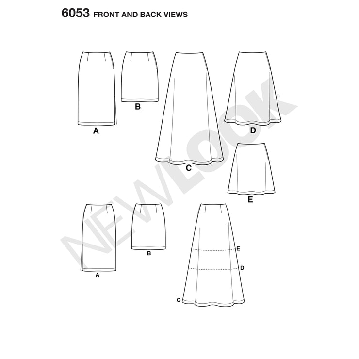 New Look Sewing Pattern 6053 - Misses' Skirts | Sewing Patterns – My ...
