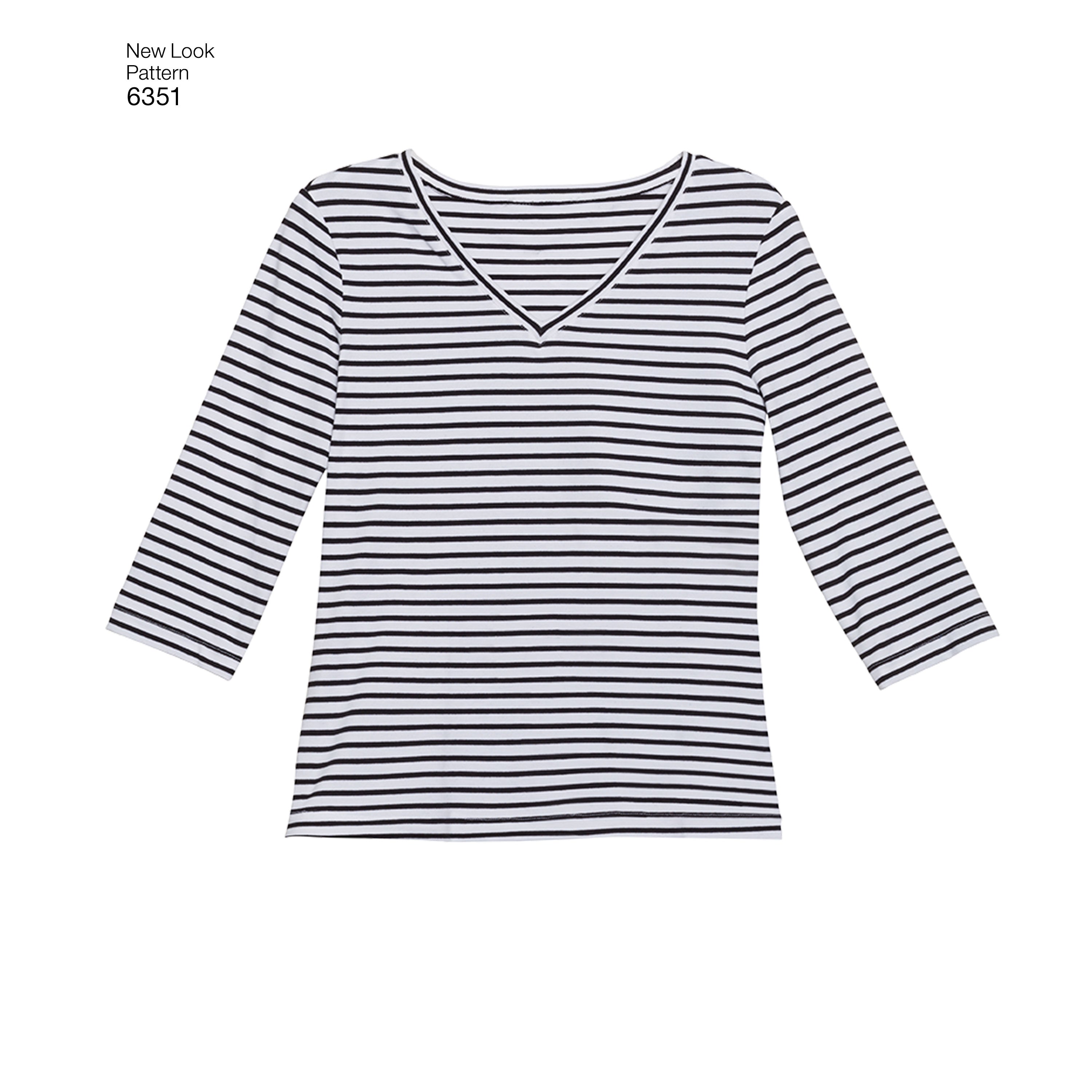 New Look Sewing Pattern 6351 - Misses' Jacket, Pants, Skirt and Knit T ...