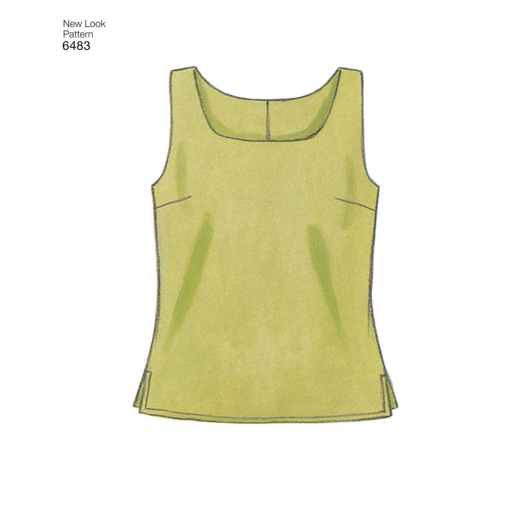 New Look Sewing Pattern 6483 - Misses Tops – My Sewing Box
