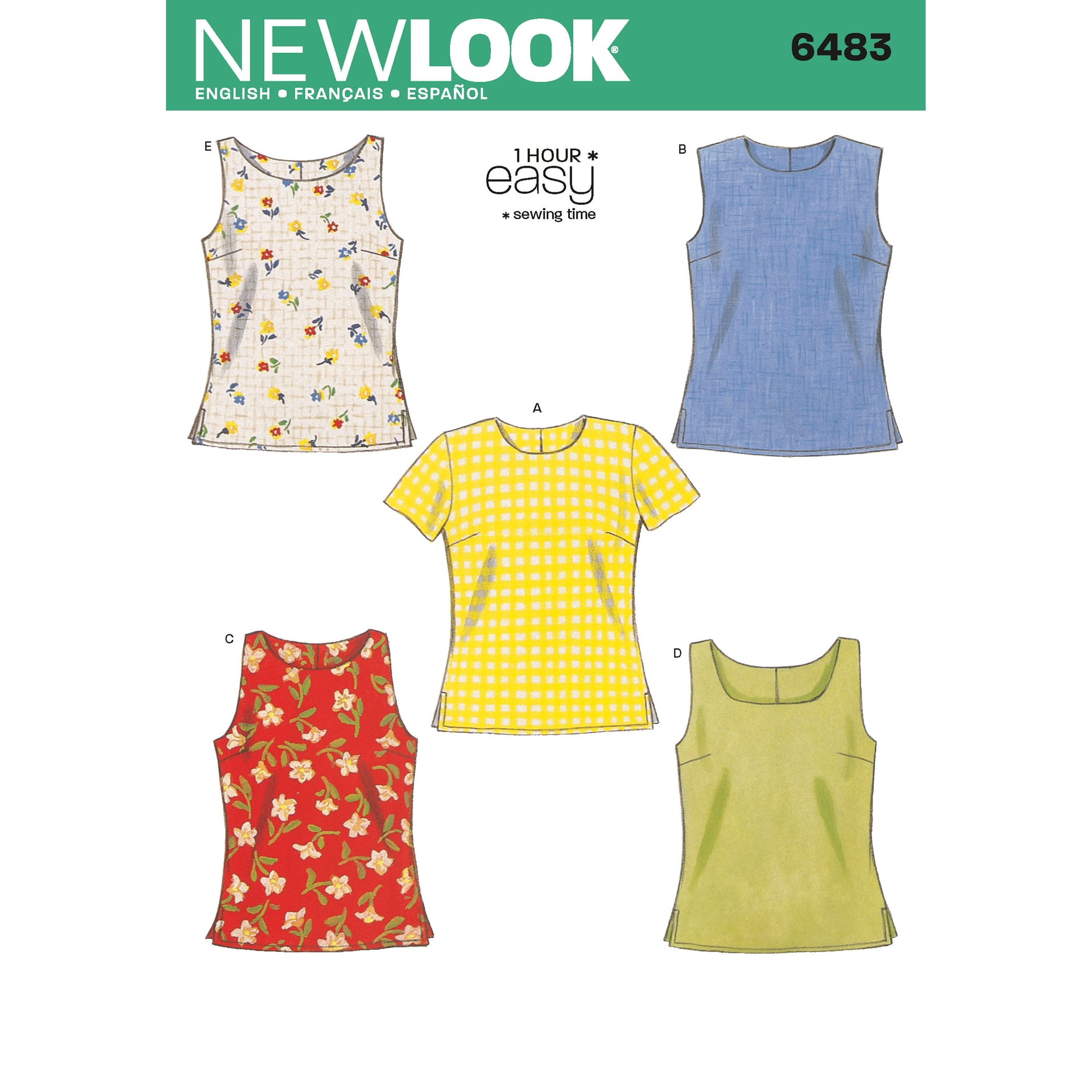 New Look Sewing Pattern 6483 - Misses Tops – My Sewing Box