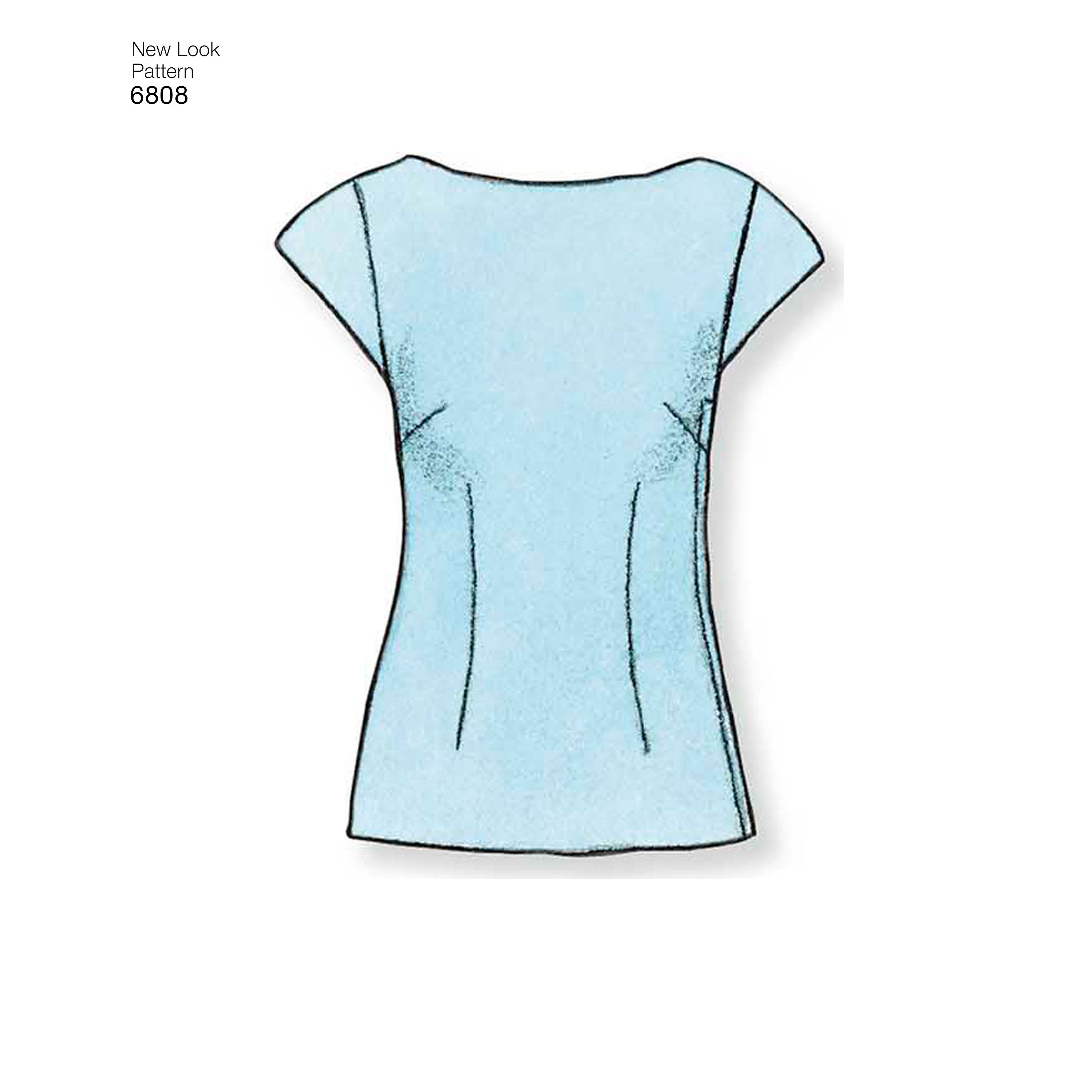 New Look Sewing Pattern 6808 - Misses Tops – My Sewing Box