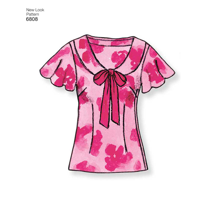 New Look Sewing Pattern 6808 - Misses Tops – My Sewing Box