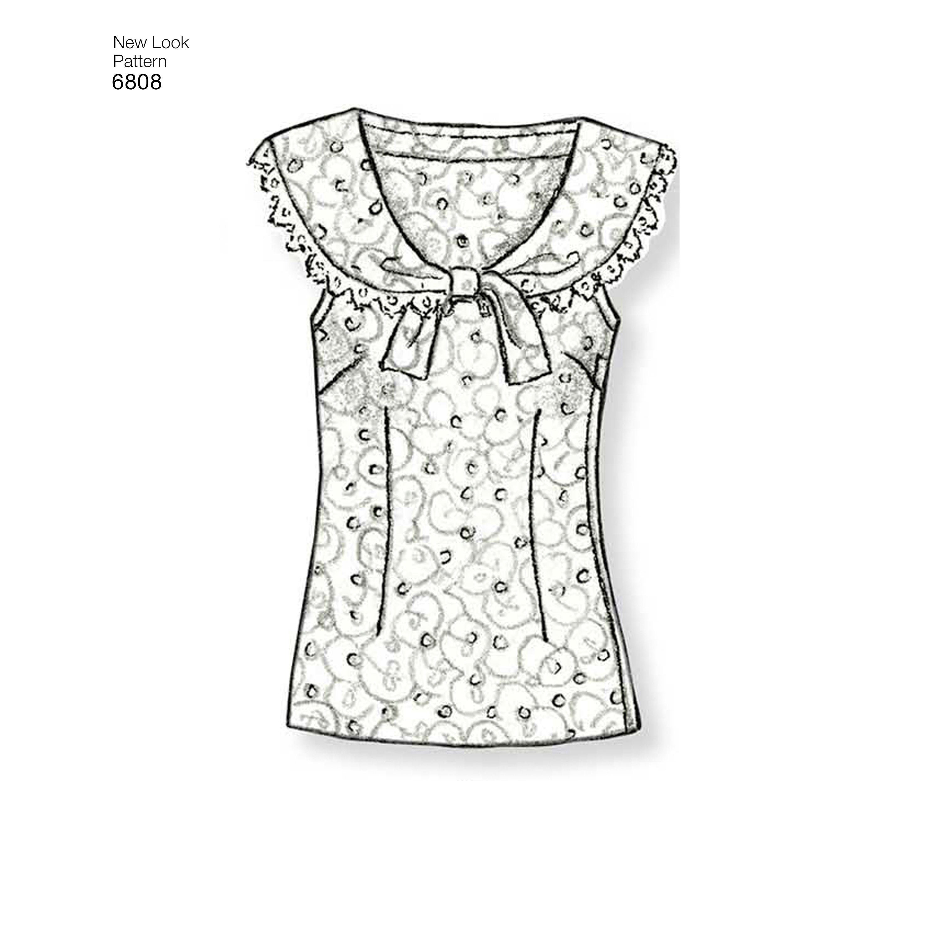 New Look Sewing Pattern 6808 - Misses Tops – My Sewing Box