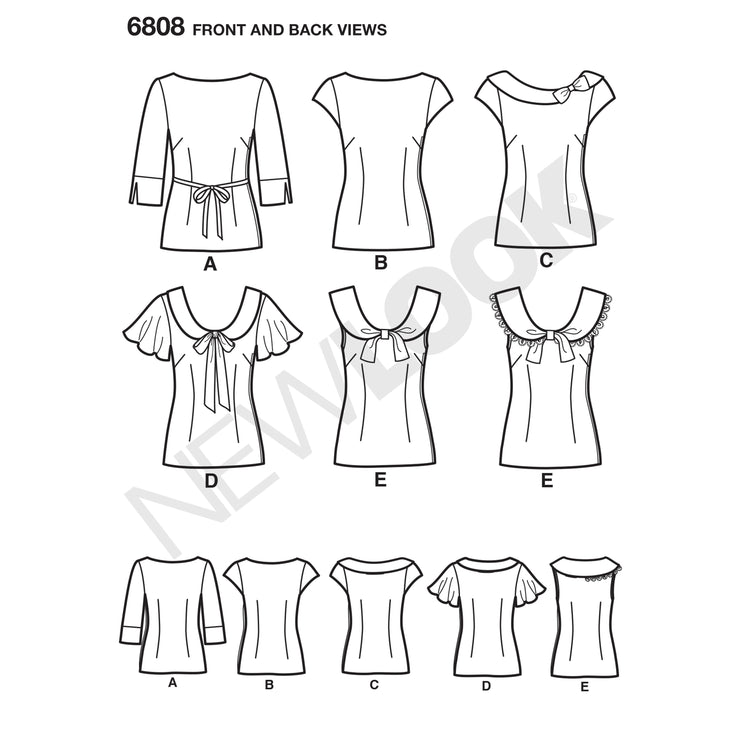 New Look Sewing Pattern 6808 - Misses Tops – My Sewing Box