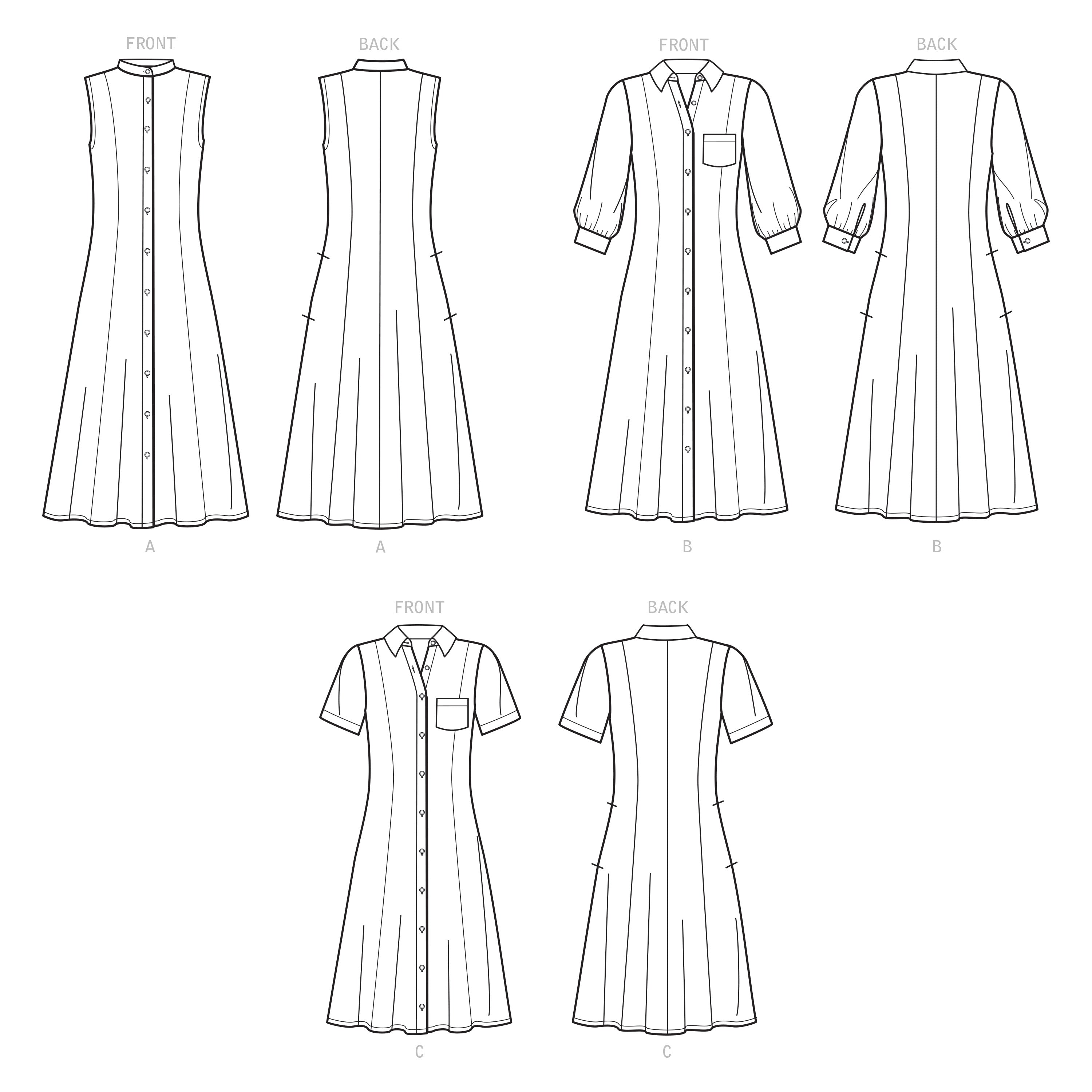 Simplicity Sewing Pattern S9260 - Misses' & Women's Button Front Dress ...