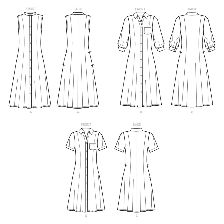 Simplicity Sewing Pattern S9260 - Misses' & Women's Button Front Dress ...