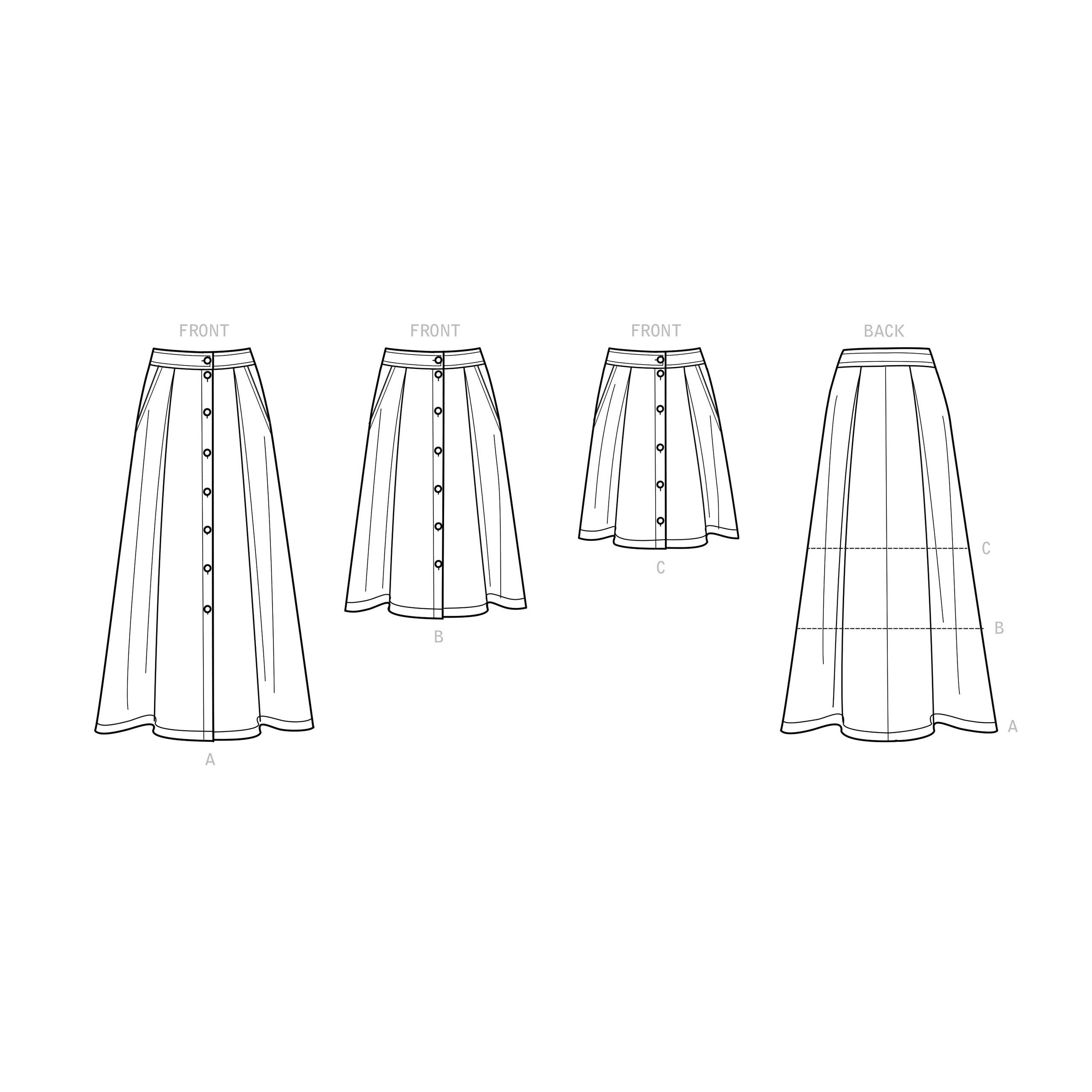 Simplicity Sewing Pattern S9267 - Misses' Skirt In Three Lengths – My ...