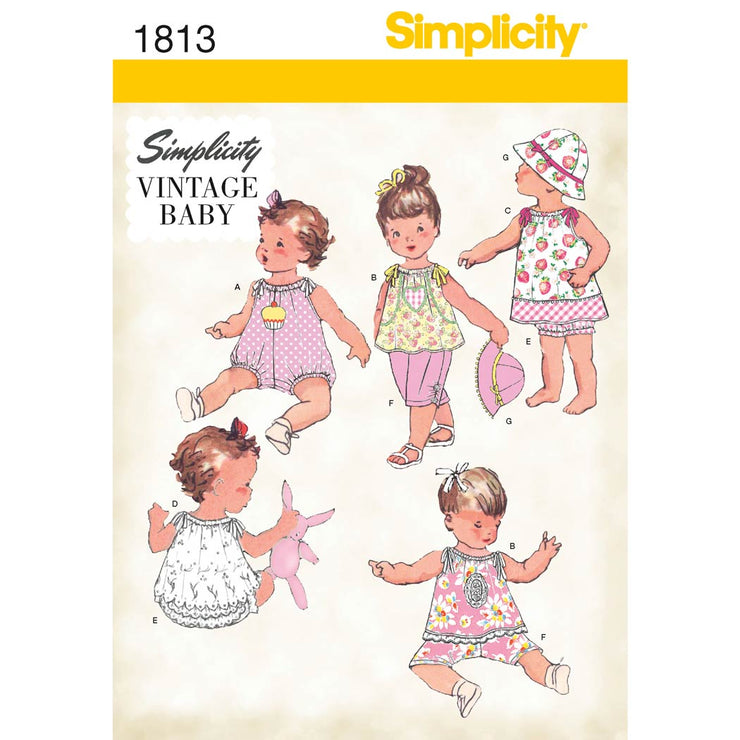 Simplicity Pattern 1813 - Babies' Dress & Separates | Sewing Patterns ...