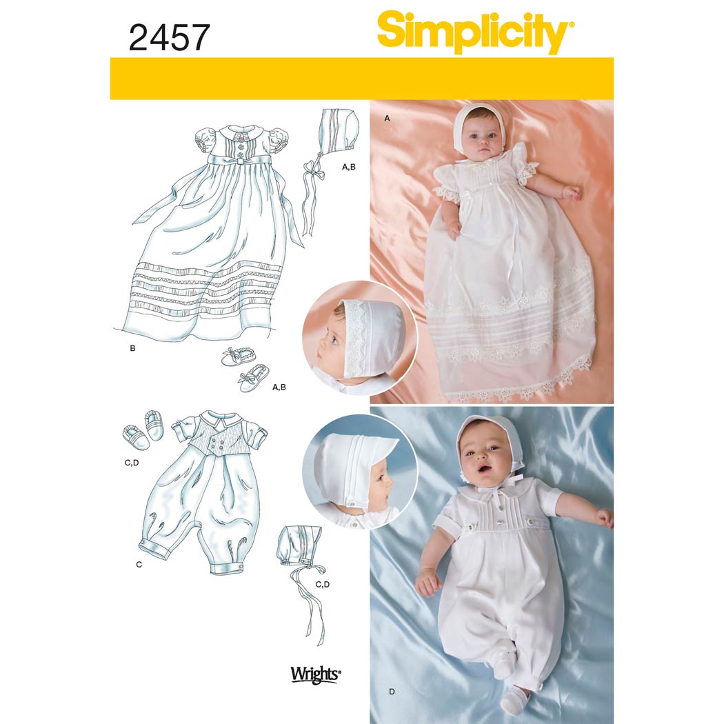 Simplicity Pattern 2457 - Babies' Special Occasion | Sewing Patterns ...