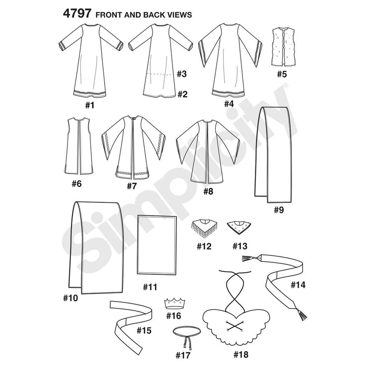 Simplicity 4797 - Boy & Girl Costumes | Sewing Patterns – My Sewing Box