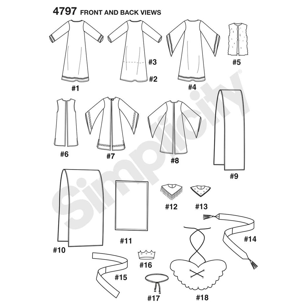 Simplicity 4797 - Boy & Girl Costumes | Sewing Patterns – My Sewing Box