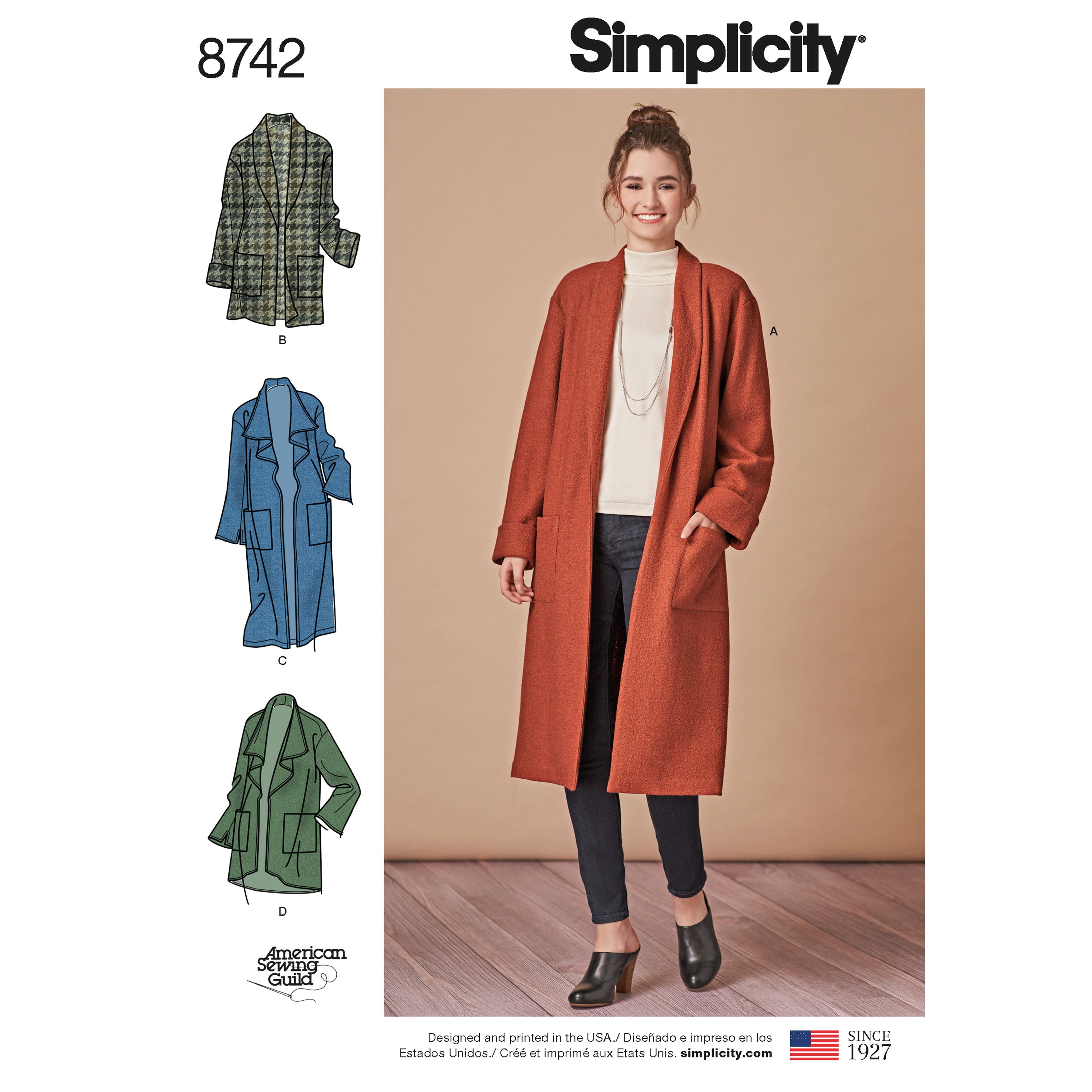 Simplicity 8742 - Women's Cardigan | Sewing Pattern – My Sewing Box