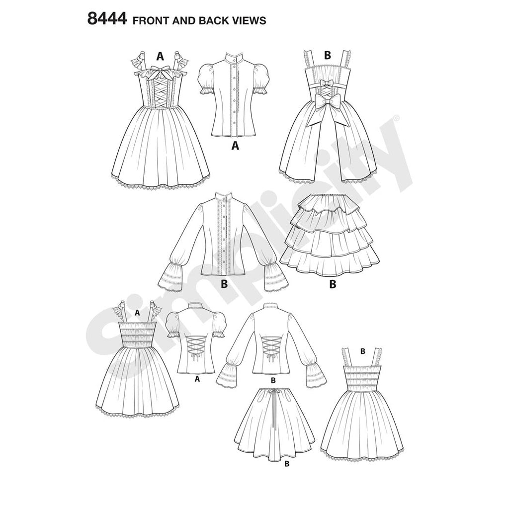 Simplicity 8444 - Women's Lolita Costume | Sewing Patterns – My Sewing Box