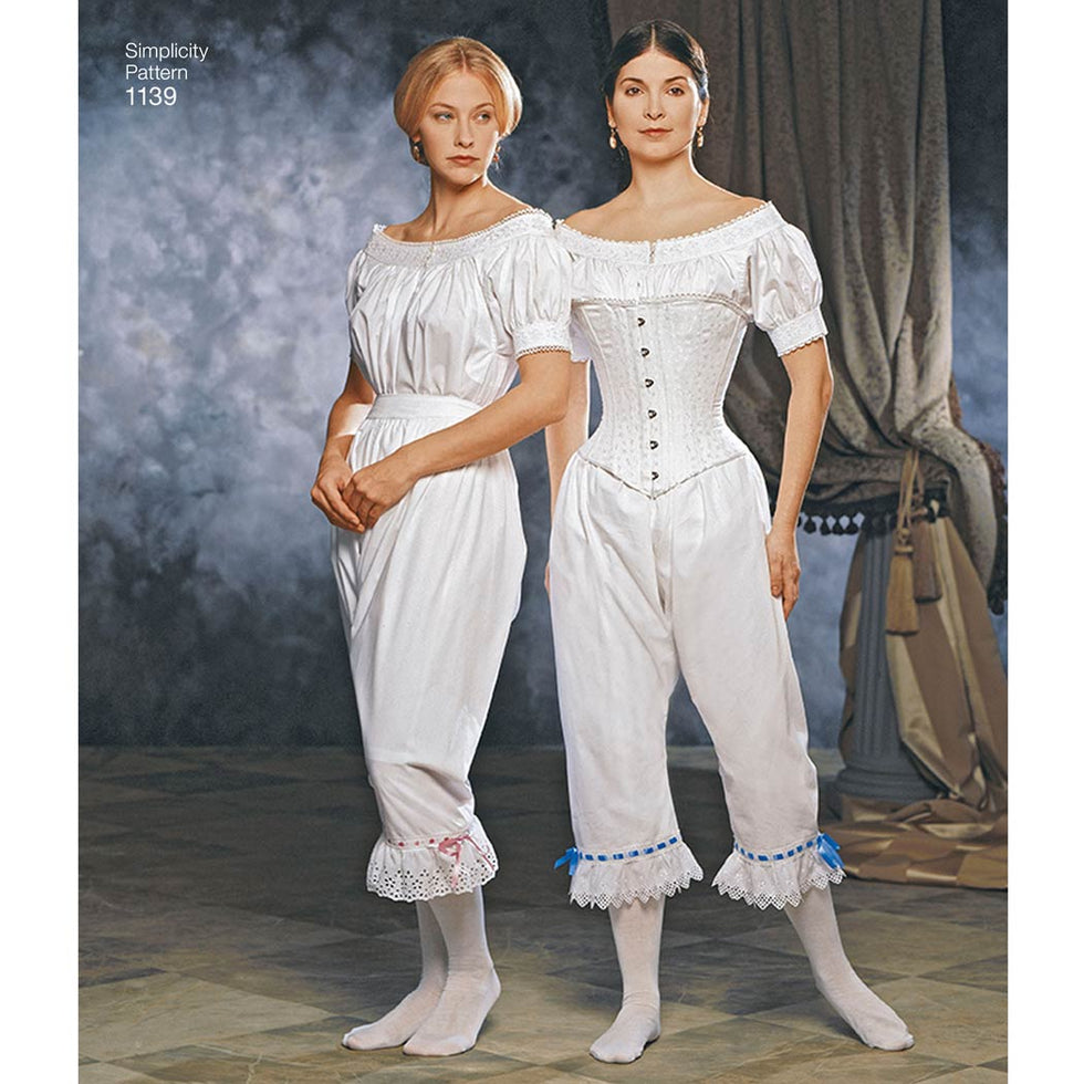 Simplicity 1139 - Women's Civil War Undergarments | Sewing Patterns ...
