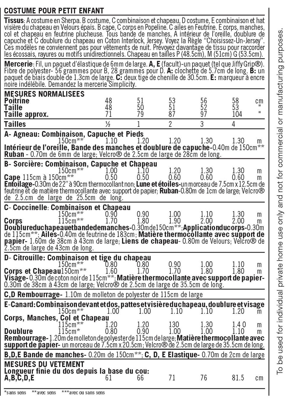 Simplicity Pattern 2788 - Toddler Costumes | Sewing Patterns – My ...