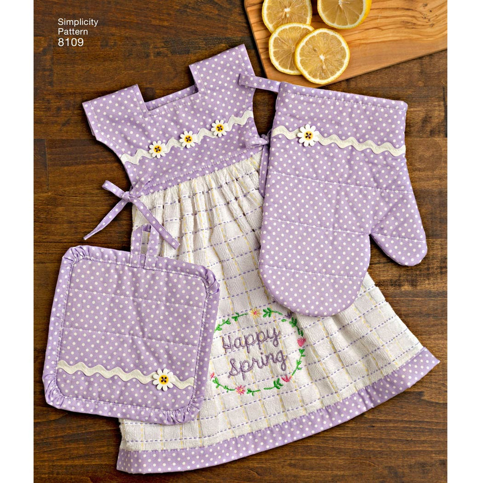Simplicity 8109 - Towel Dresses, Pot Holders and Oven Mitts | Sewing ...