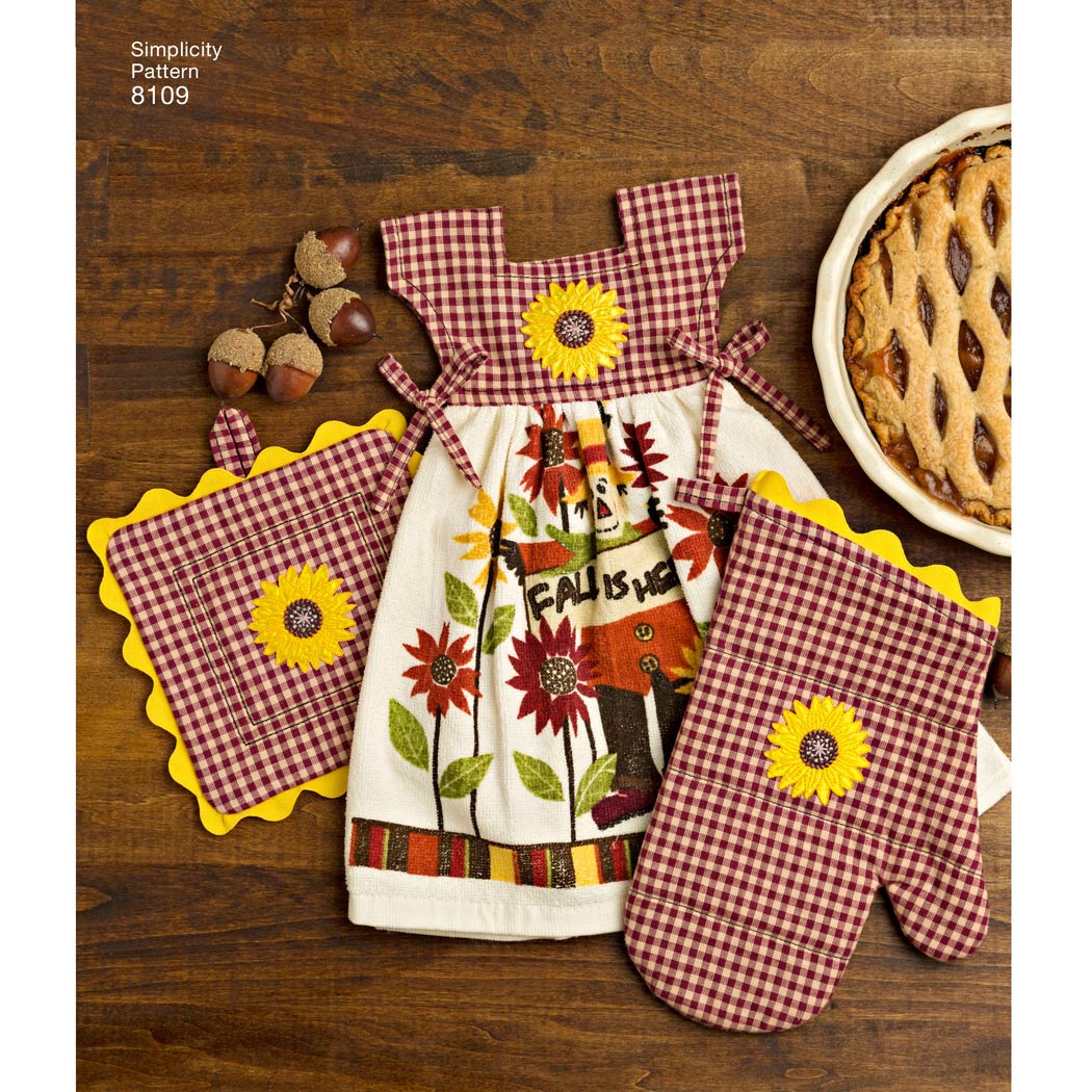Simplicity 8109 - Towel Dresses, Pot Holders and Oven Mitts | Sewing ...