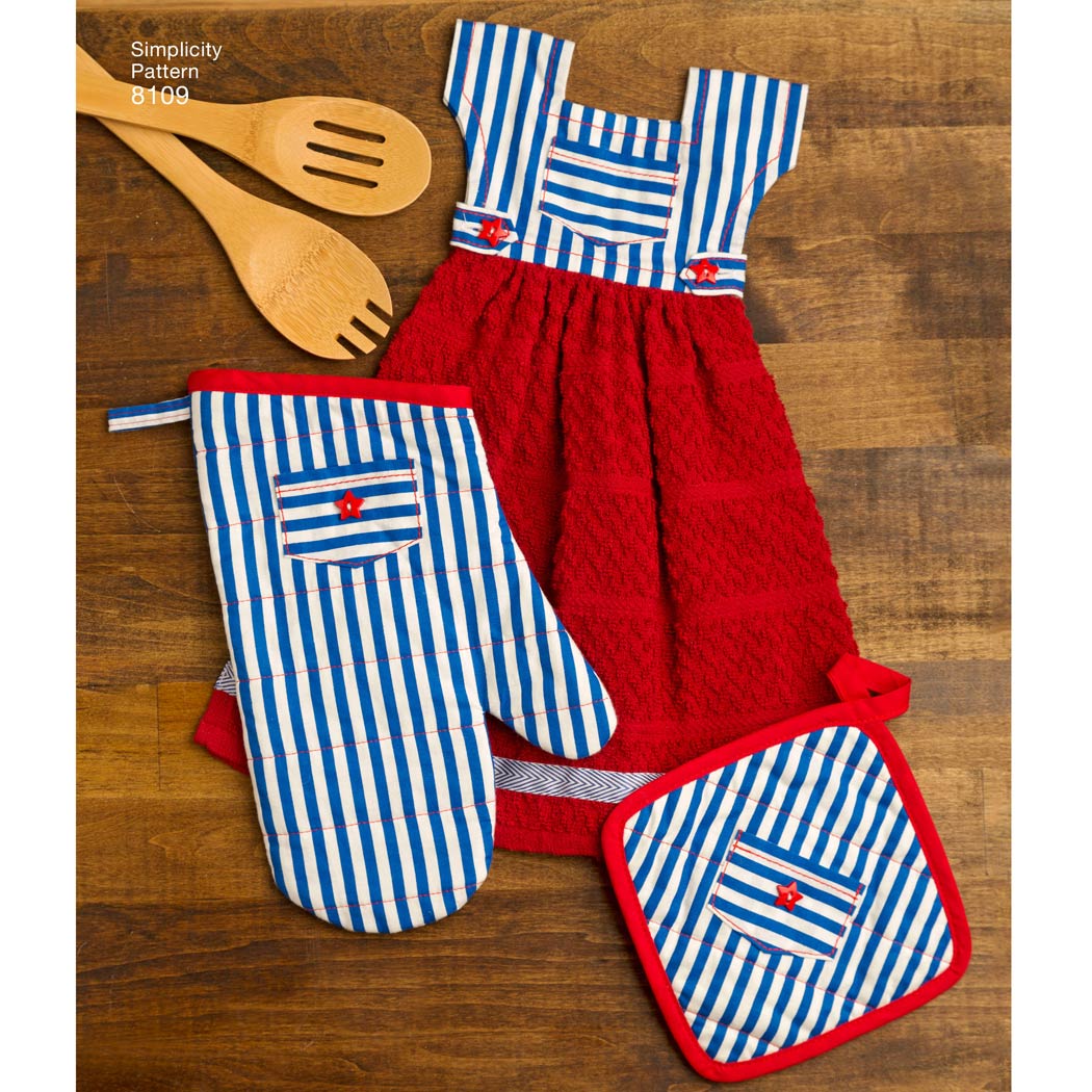 Simplicity 8109 - Towel Dresses, Pot Holders and Oven Mitts | Sewing ...