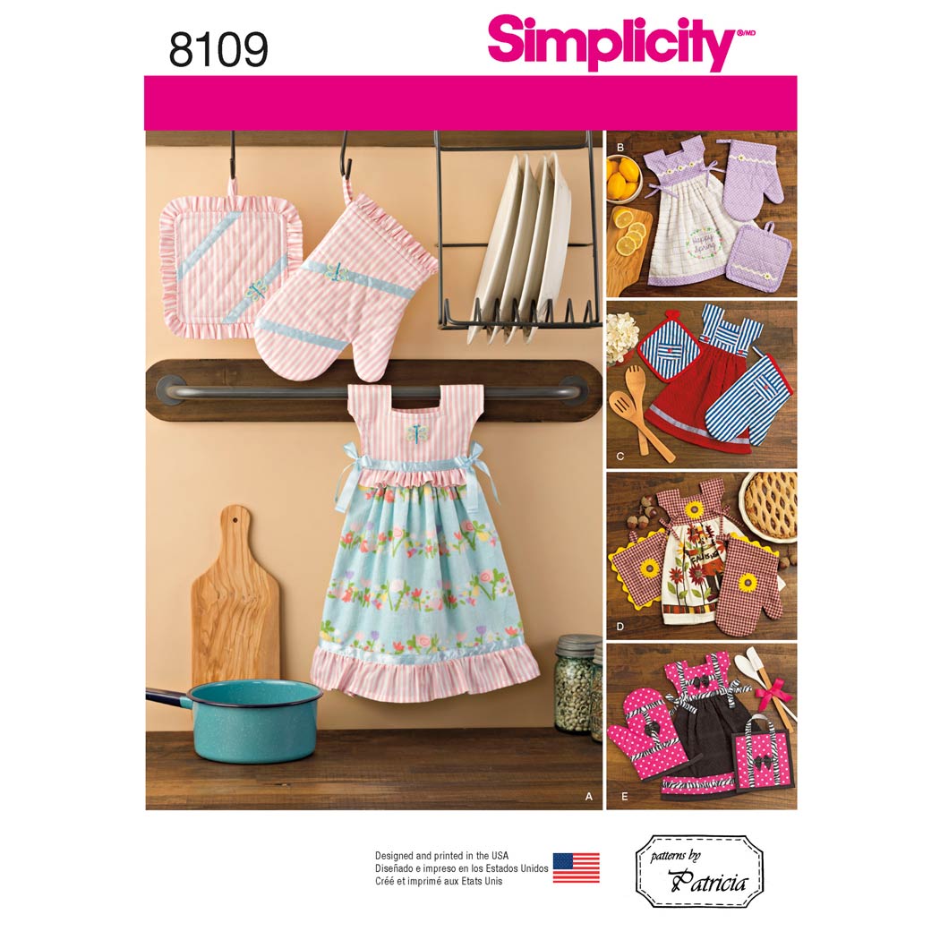 Simplicity 8109 - Towel Dresses, Pot Holders and Oven Mitts | Sewing ...