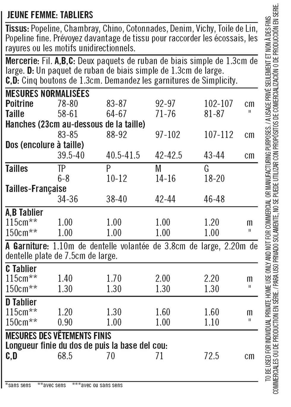 Simplicity 8152 - Women's Vintage 1970's Aprons | Sewing Patterns – My ...