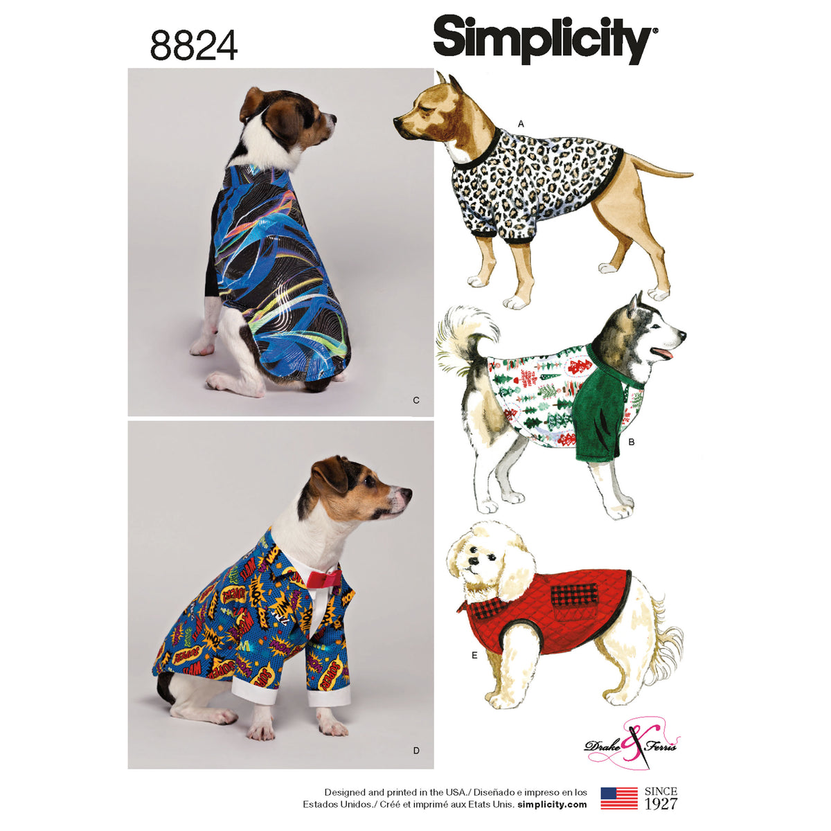 Simplicity 8824 - Dog Coats in Three Sizes | Sewing Patterns – My Sewing Box