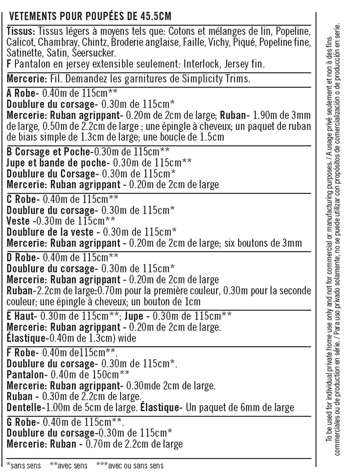 Simplicity 1484 - 18" Doll Clothes | Sewing Patterns – My Sewing Box
