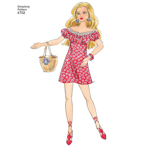 Simplicity 4702 - Doll Clothes | Sewing Patterns – My Sewing Box