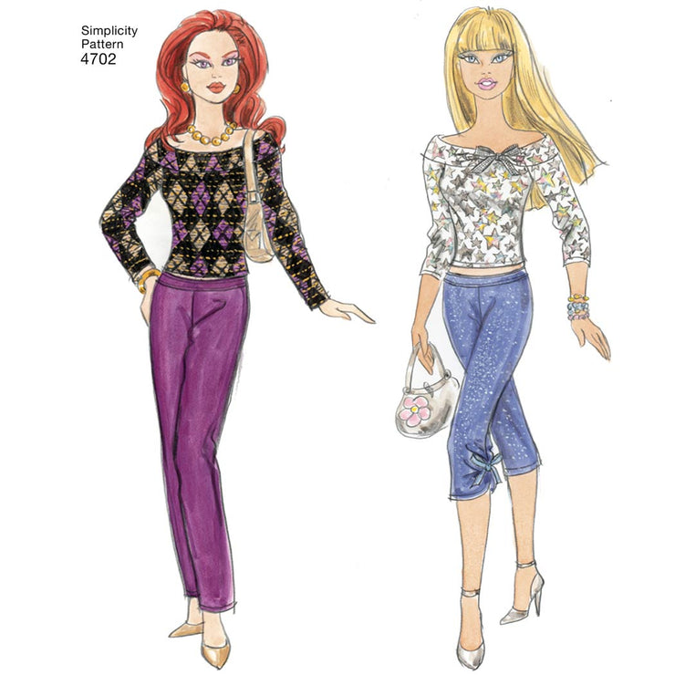 Simplicity 4702 - Doll Clothes | Sewing Patterns – My Sewing Box