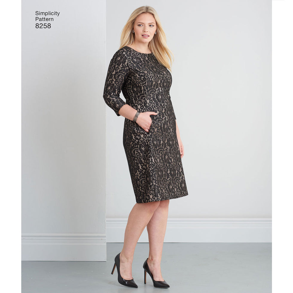 Simplicity 8258 - Women's and Plus Size Amazing Fit Dress | Sewing ...