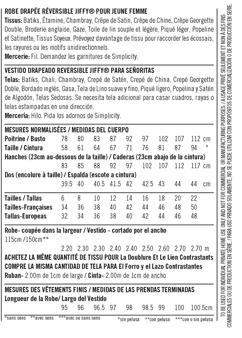 Simplicity 1356 - Women's Jiffy® Reversible Wrap Dress | Sewing ...