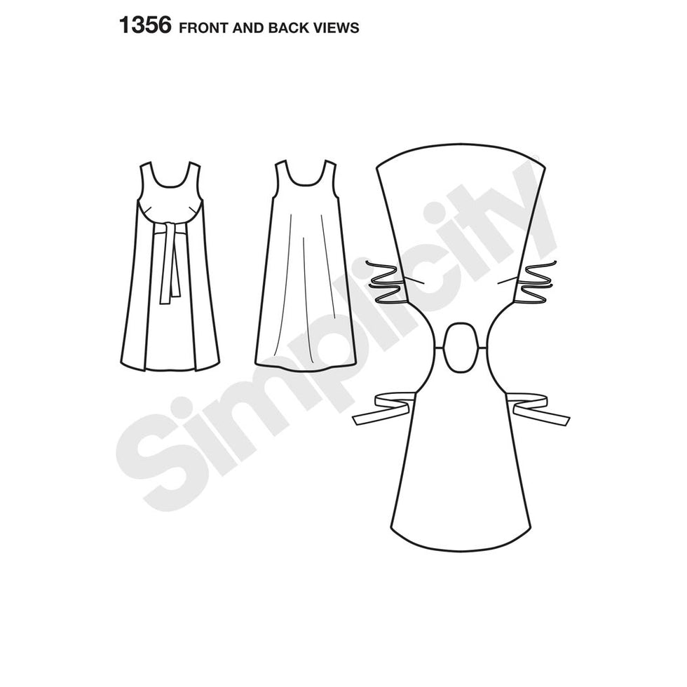 Simplicity 1356 - Women's Jiffy® Reversible Wrap Dress | Sewing ...