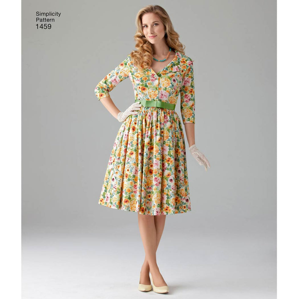 Simplicity 1459 - Women's and Petite 1950's Vintage Dress | Sewing ...