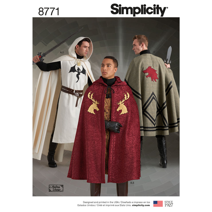 Simplicity 8771 - Unisex Capes | Sewing Patterns – My Sewing Box