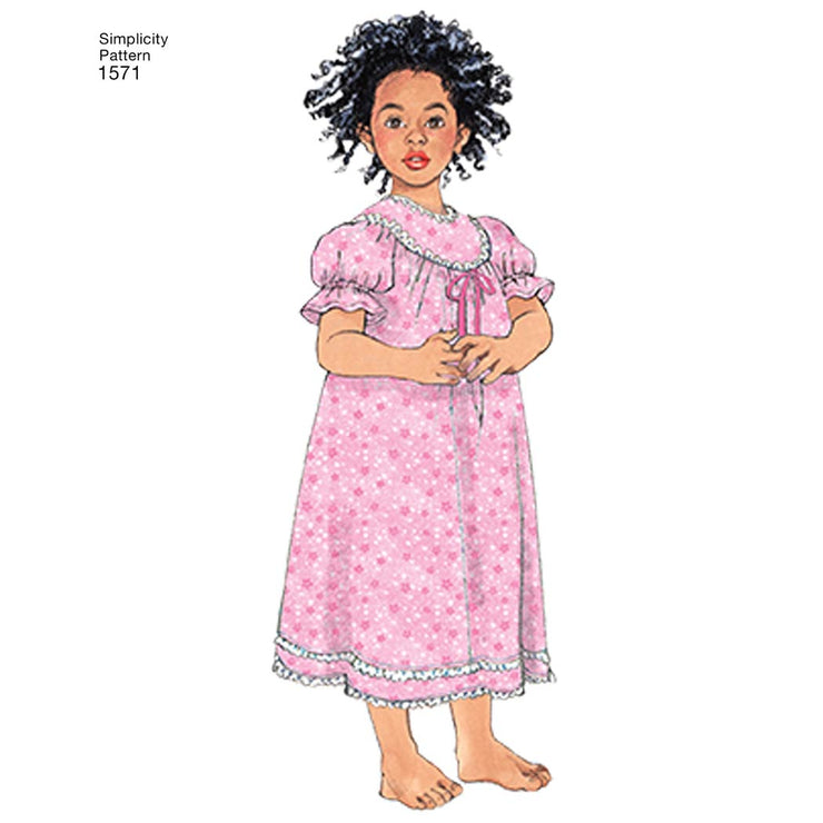 Simplicity 1571 - Child's and Girl's Loungewear Separates | Sewing ...
