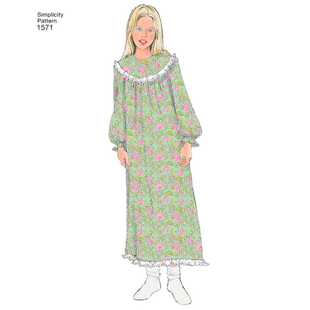 Simplicity 1571 - Child's and Girl's Loungewear Separates | Sewing ...