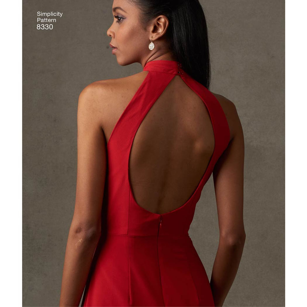 Simplicity 8330 - Women's Dress with Skirt and Back Variations | Sewing ...