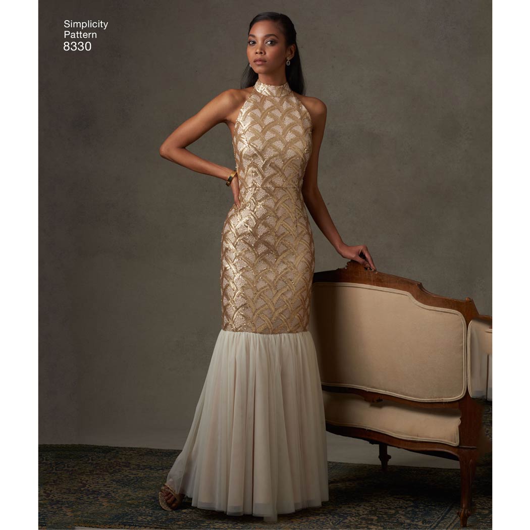 Simplicity 8330 - Women's Dress with Skirt and Back Variations | Sewing ...