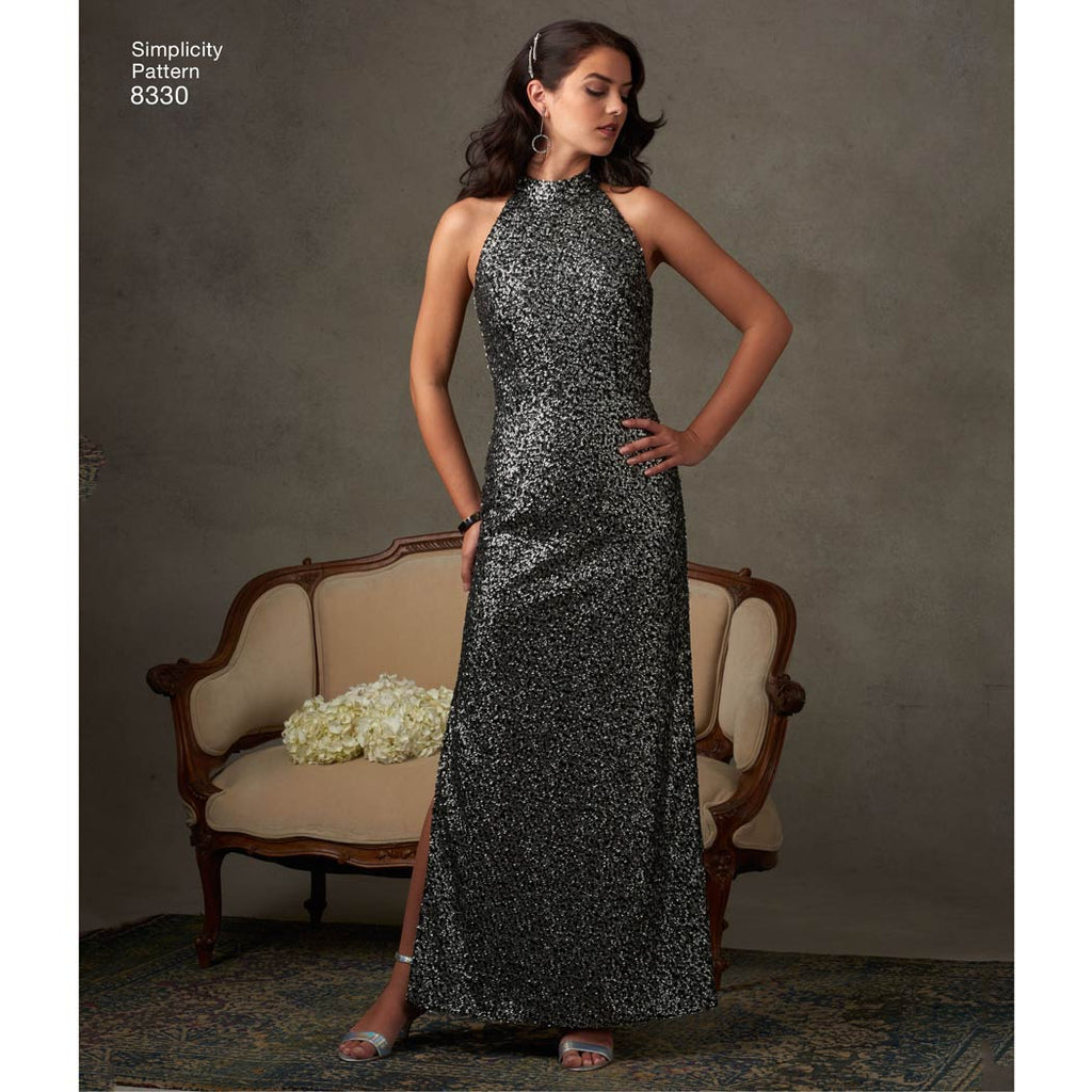 Simplicity 8330 - Women's Dress with Skirt and Back Variations | Sewing ...