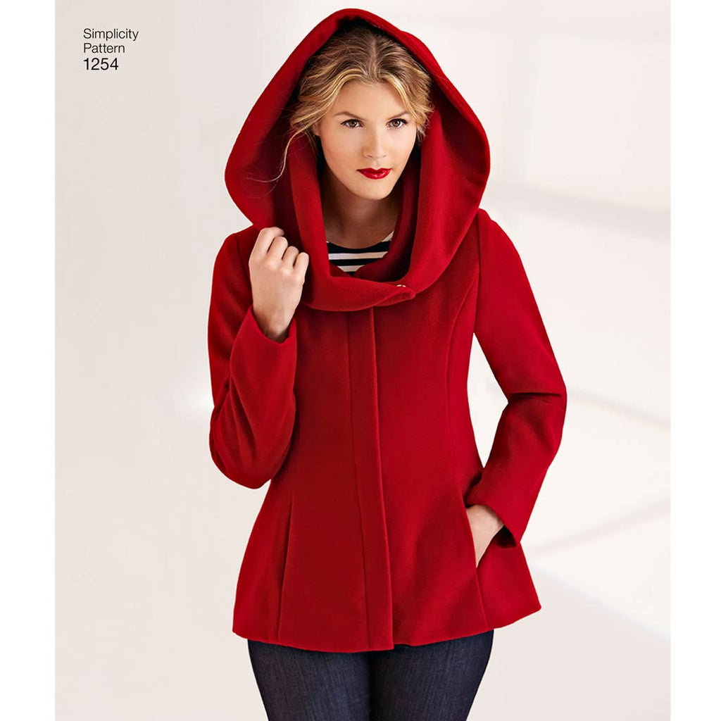 Simplicity 1254 - Women's Leanne Marshall Easy Lined Coat or Jacket ...
