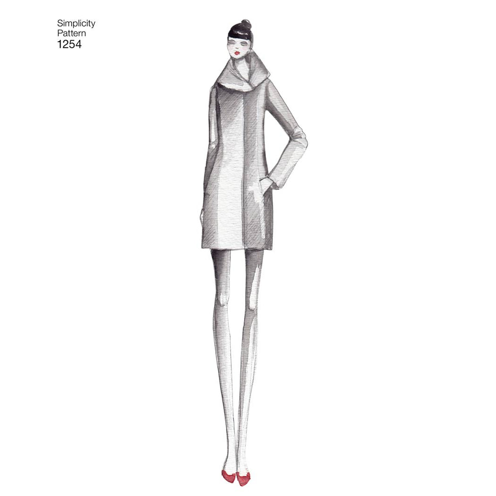 Simplicity 1254 - Women's Leanne Marshall Easy Lined Coat or Jacket ...