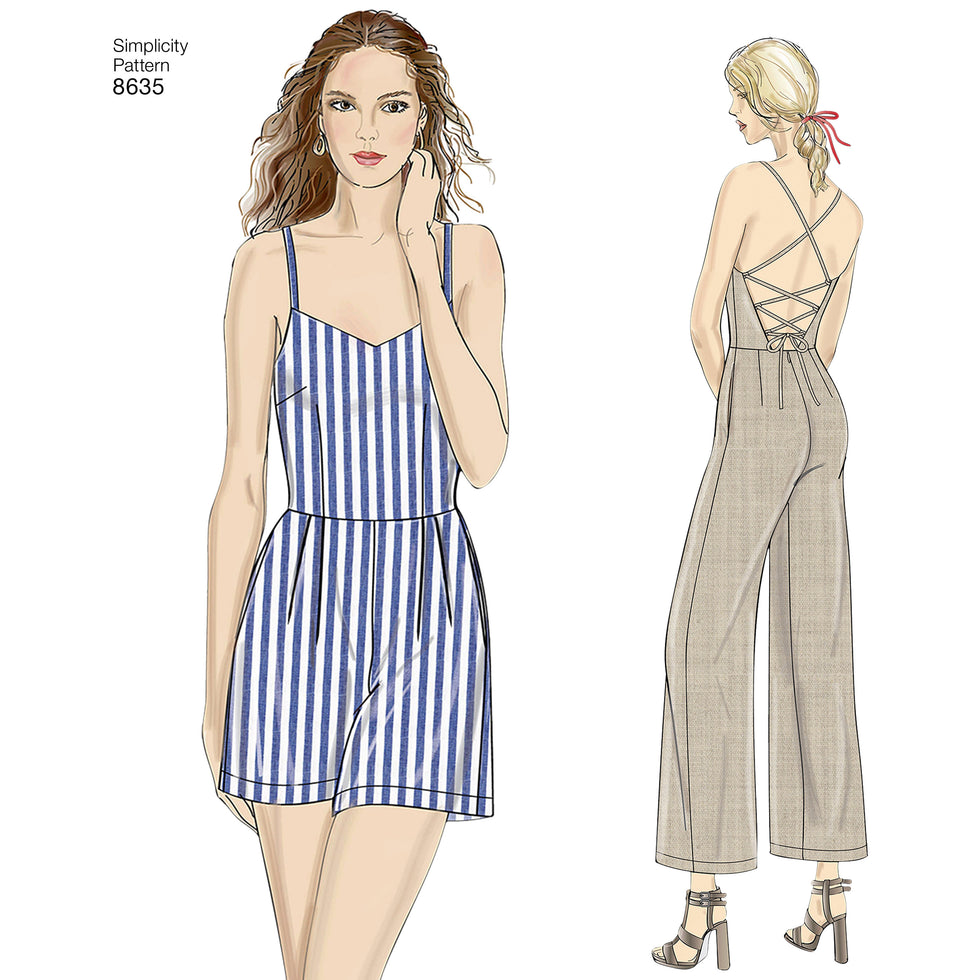 Simplicity 8635 - Women’s Dress, Jumpsuit and Romper | Sewing Patterns ...